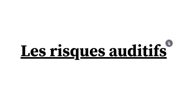Les risques auditifs | Genially