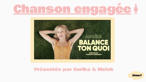 Chanson engagée | Genially