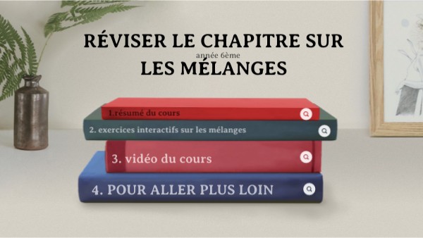 Réviser le chapitre sur les mélanges_6ème | Genially