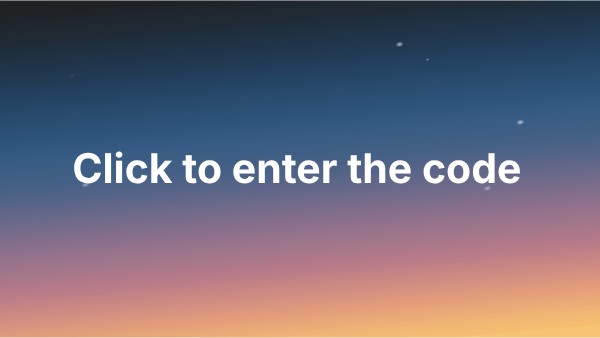 Click to enter the code | Genially