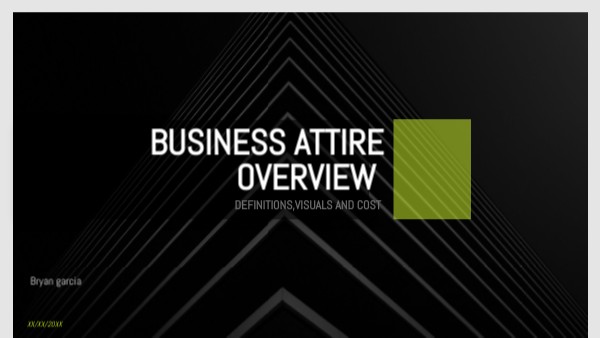 business Attire Overview | Genially