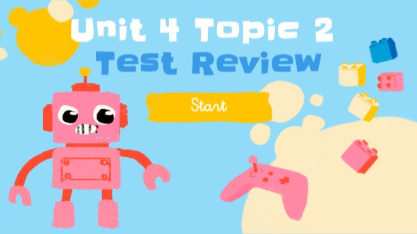 Unit 4 Topic 2 Test Review | Genially