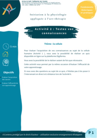 Physio Activité 2 | Genially