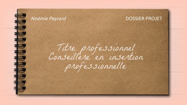 Titre professionnel Conseillère en insertion professionnelle | Genially