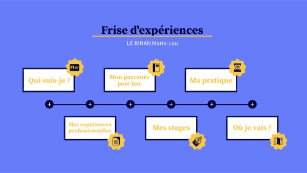 Frise d'expériences | Genially