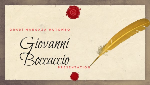 Giovanni Boccaccio | Genially