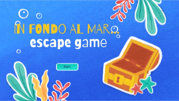 IN FONDO AL MAR... e scape game | Genially