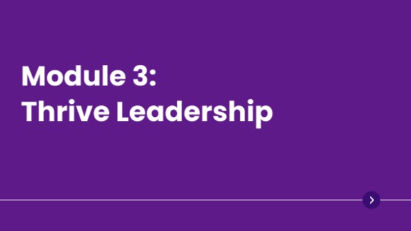 Module 3: Thrive Leadership | Genially
