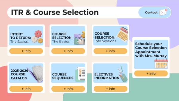 ITR & Course Selection | Genially