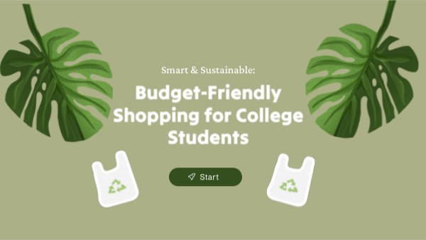 Budget-Friendly Shopping for College Students | Genially
