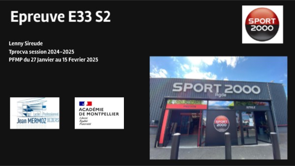 Epreuve E33 S2 | Genially