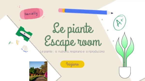 Le piante Escape room | Genially
