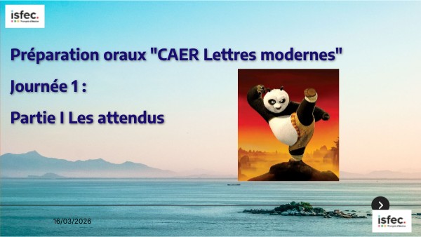 Préparation oraux Journée 1 | Genially