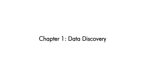 MHUSA Data Essentials Chapter 1 (Data Discovery) | Genially