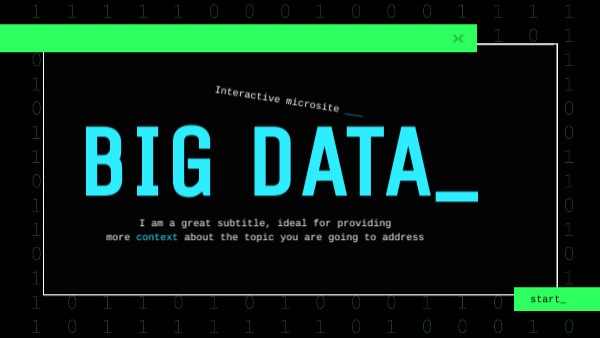 Microsite Big Data remake | Genially