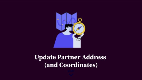 Update Partner Address (and Coordinates) | Genially