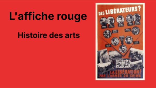 L'affiche rouge | Genially