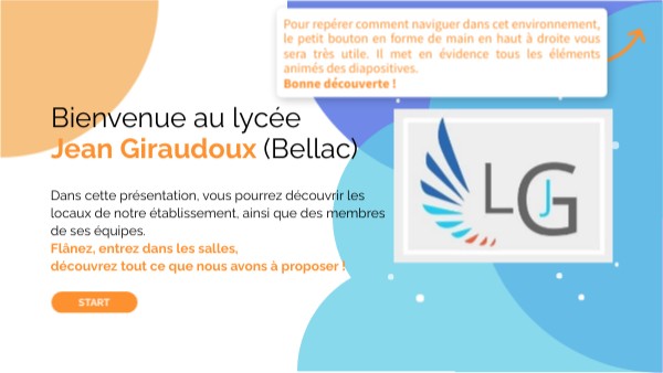 A la découverte du lycée Jean Giraudoux (Bellac, 87) | Genially