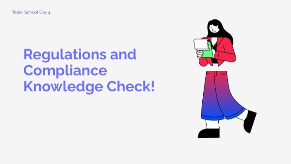 Regulations and Compliance Knowledge Check! | Genially