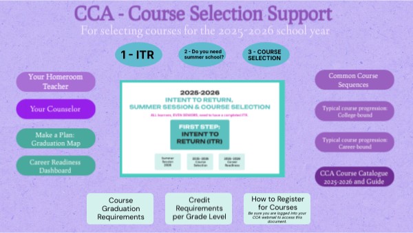 CCA - Course Selection Support | Genially