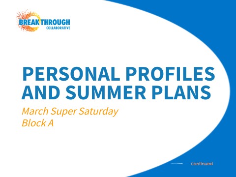 PERSONAL PROFILES AND SUMMER PLANS | Genially