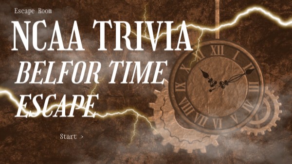 BELFOR NCAA TIME Machine Game | Genially