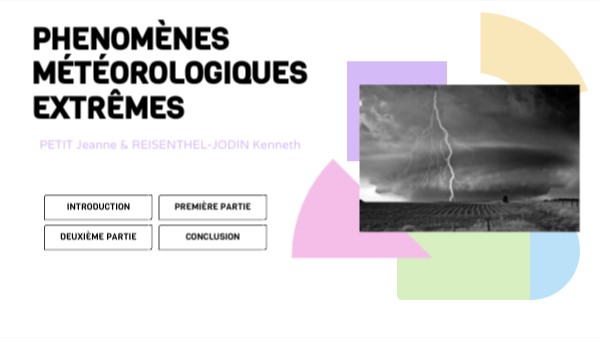 phenomènes météorologiques Extrêmes | Genially