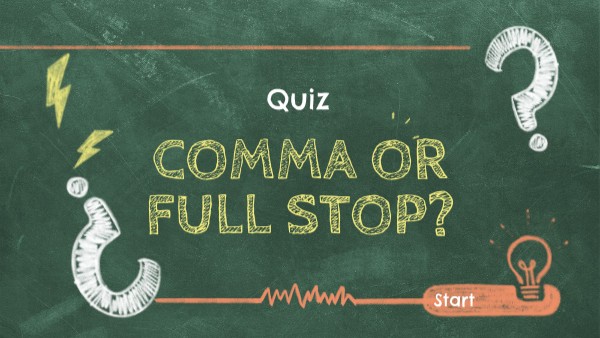 Comma or full stop? | Genially