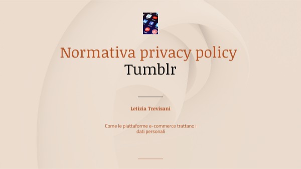 Normativa privacy policy Tumblr | Genially
