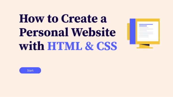 How to Create a Simple Personal Website with HTML & CSS | Genially