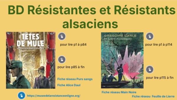 BD Résistantes et Résistants alsaciens | Genially