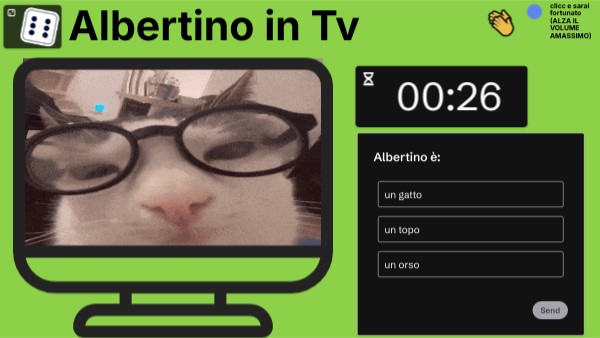 Albertino in Tv | Genially