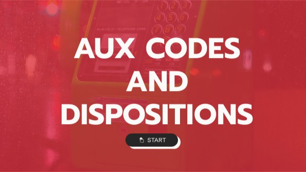 31.8b Aux Codes and Dispositions | Genially