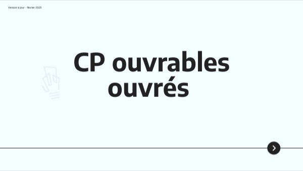 CP - ouvrables ouvrés | Genially