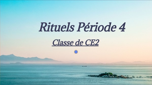 Rituels Période 4 Sarah Daphné Hafiz | Genially