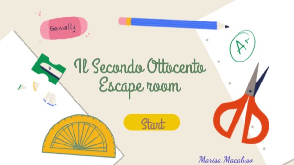 Il Secondo Ottocento Escape room | Genially