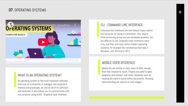 Networks Lesson 2: Operating Systems | Genially