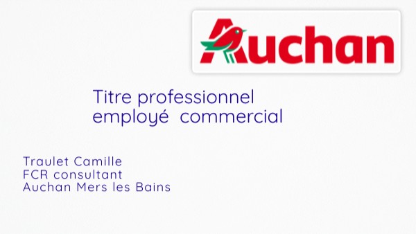 Titre professionnel employé commercial | Genially