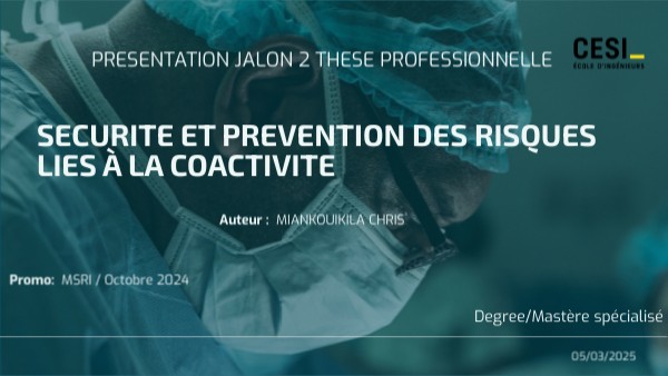 Securite et prevention des risques lies à la coactivite | Genially