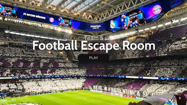 Football Escape Room | Genially