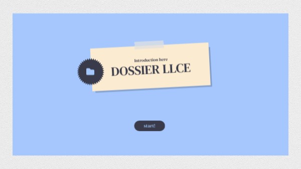 DOSSIER LLCE | Genially