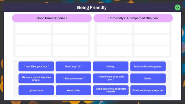 Good Friend/Unexpected Choices | Genially