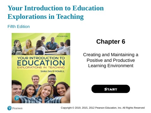 EDUC 200 - Chapter 6: Positive and Productive Learning Environment | Genially