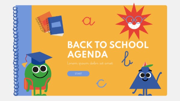 BACK TO SCHOOL AGENDA | Genially