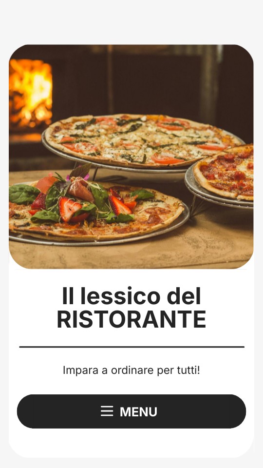 Il lessico del RISTORANTE | Genially