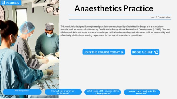 Anaesthetics Practice | Genially