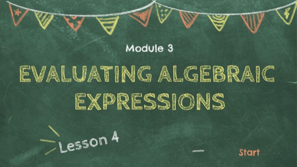 Module 3 Lesson 4: Evaluating Algebraic Expressions | Genially