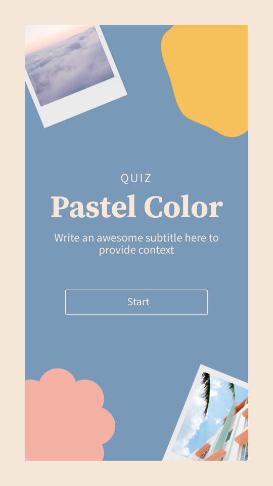Pastel Color Quiz Mobile | Genially