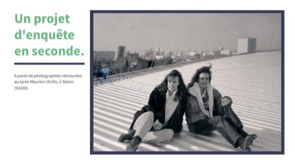 Un projet d'enquête en seconde. | Genially