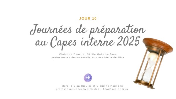 Capes interne J10 Oral | Genially